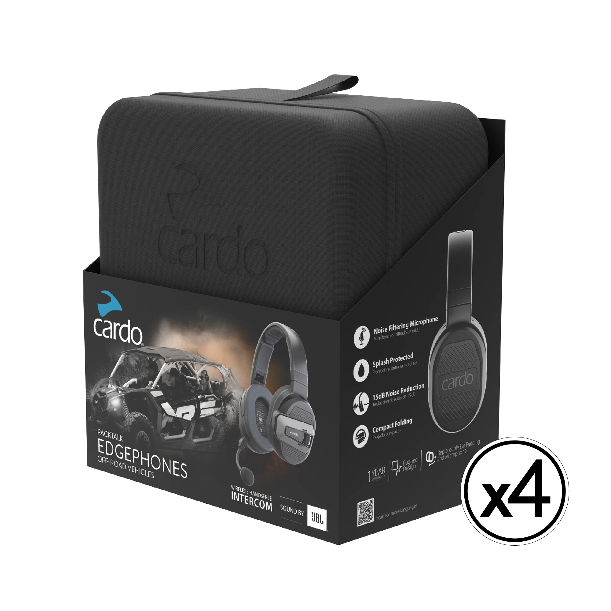 Packtalk Edgephones ORV 4-pack bundle | Cardo Systems